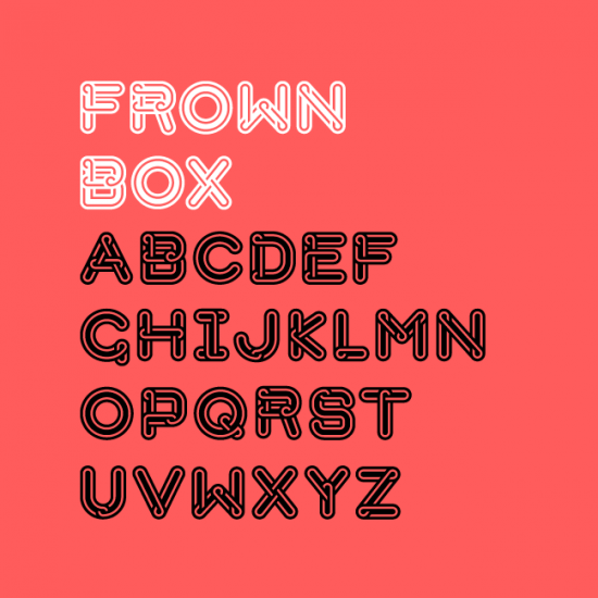 Frown Box Typeface – Fubiz Media