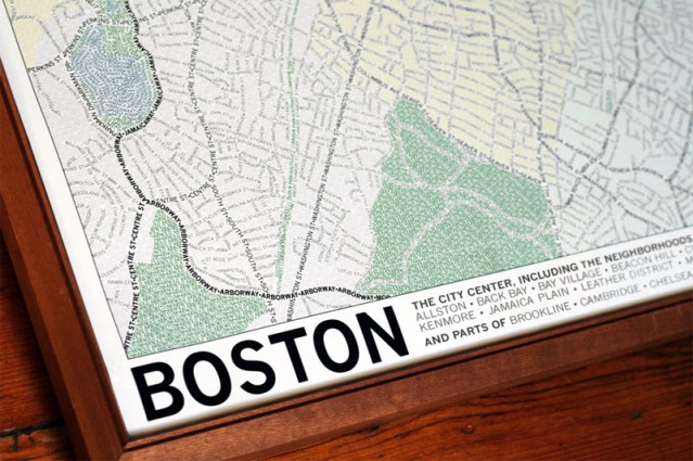 Typographic Map Posters – Fubiz Media