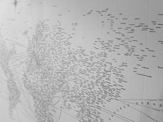 Typographical Map of the World – Fubiz Media