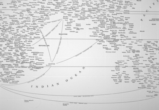 Typographical Map of the World – Fubiz Media