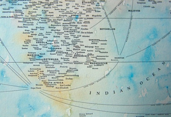 Typographical Map of the World – Fubiz Media