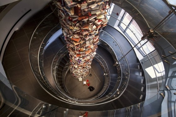 Skyscraping Tower of Books – Fubiz Media