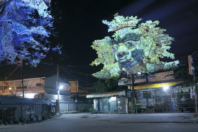 Projection Mapping on Trees – Fubiz Media