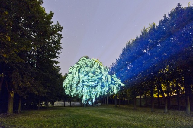 Projection Mapping on Trees – Fubiz Media