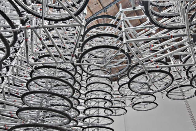 Stacked Bicycle Installation – Fubiz Media