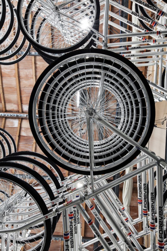 Stacked Bicycle Installation – Fubiz Media
