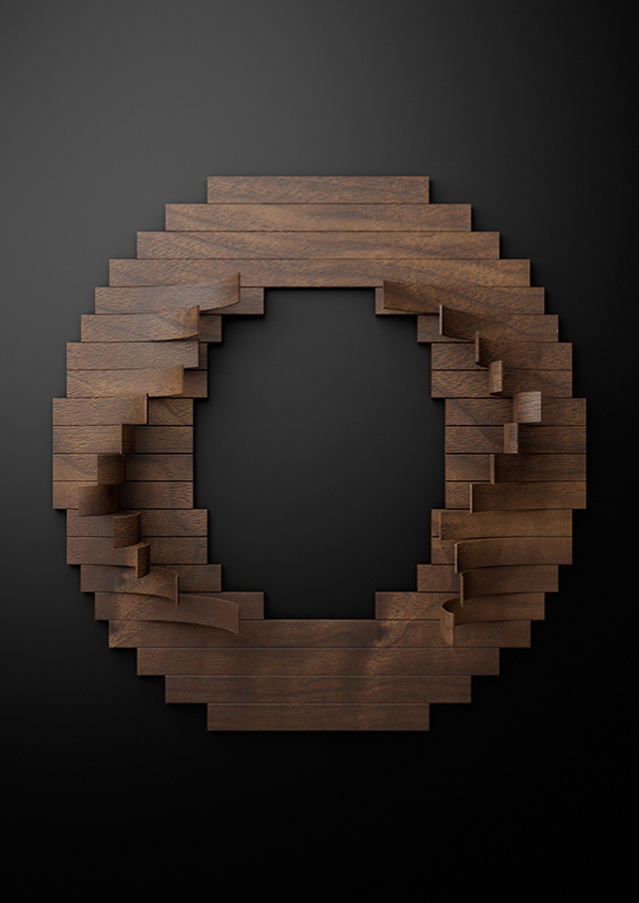 Nike Typography with Wooden Slats – Fubiz Media