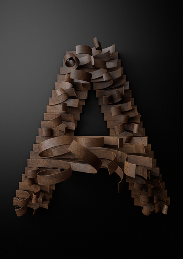 Nike Typography with Wooden Slats – Fubiz Media