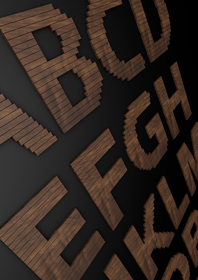 Nike Typography with Wooden Slats – Fubiz Media