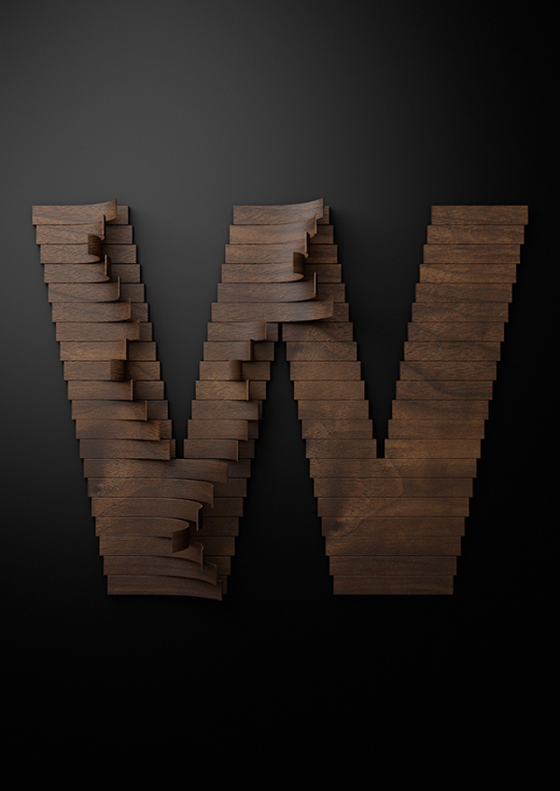 Nike Typography with Wooden Slats – Fubiz Media
