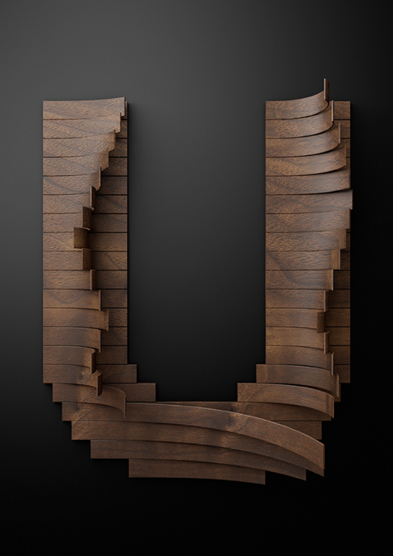 Nike Typography with Wooden Slats – Fubiz Media