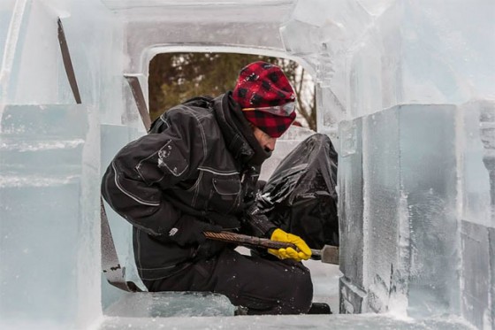 Driveable Truck made of Ice – Fubiz Media