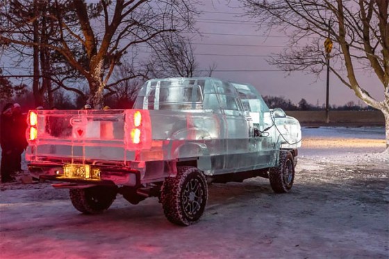 Driveable Truck made of Ice – Fubiz Media
