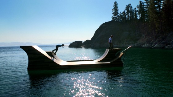 Floating Skate Ramp in Lake Tahoe – Fubiz Media