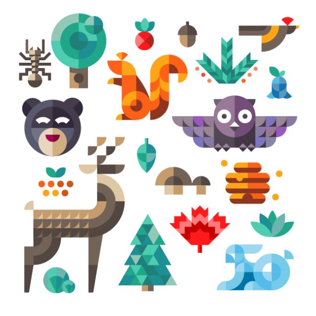 Illustrations and icon sets in flat style – Fubiz Media