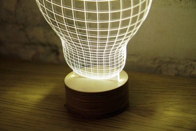 3D Optical Illusion of 2D Lamps – Fubiz Media
