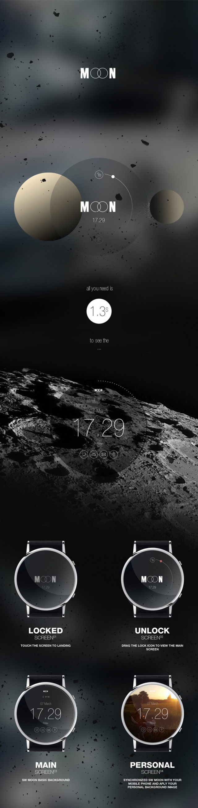 MOON Smart watch concept – Fubiz Media