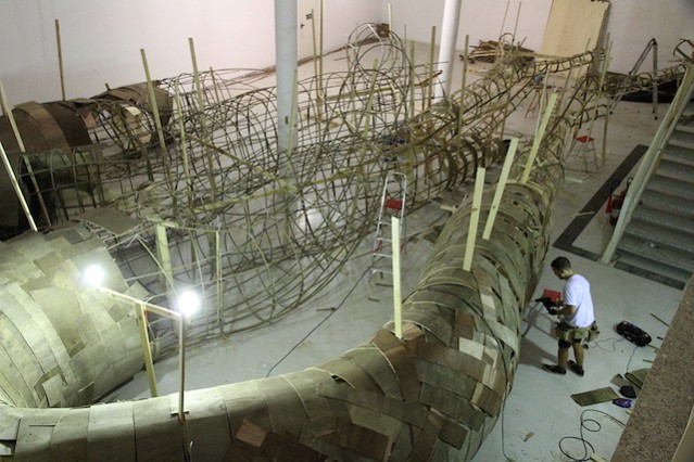 Wooden Tunnels Installation – Fubiz Media