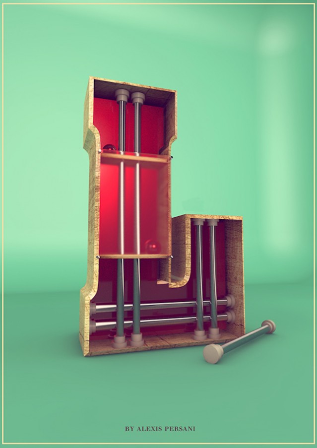 3D Creative Alphabet by Alexis Persani – Fubiz Media