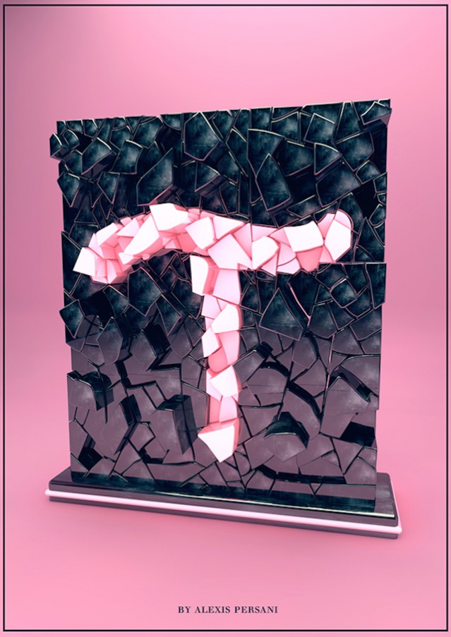 3D Creative Alphabet by Alexis Persani – Fubiz Media