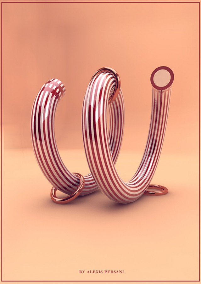 3D Creative Alphabet by Alexis Persani – Fubiz Media