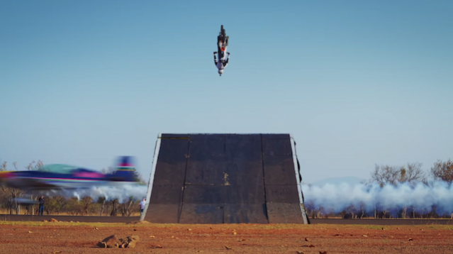 Dirtbike Backflips over Aerobatic Plane – Fubiz Media