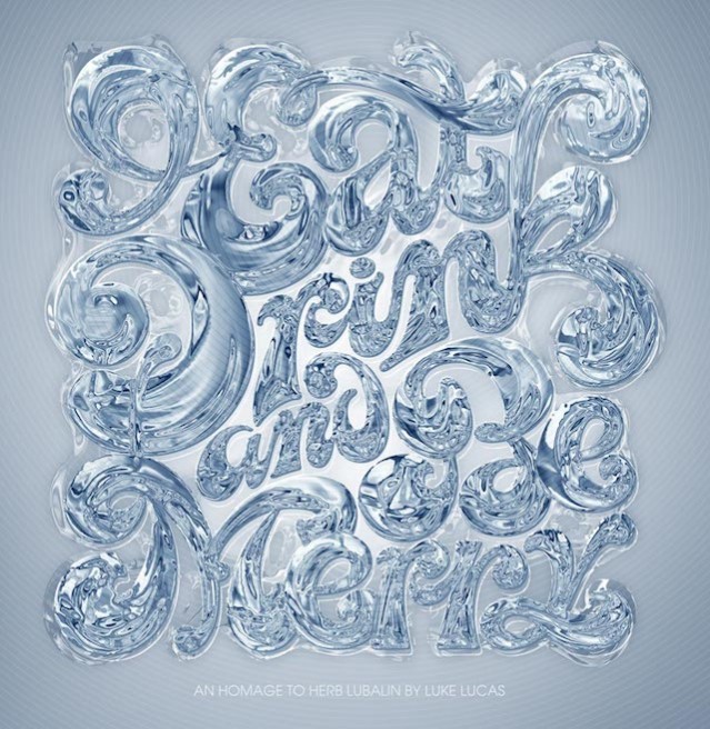 Luke Lucas 3D Typography – Fubiz Media