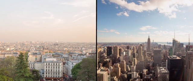 Split Screen of Paris vs New York – Fubiz Media