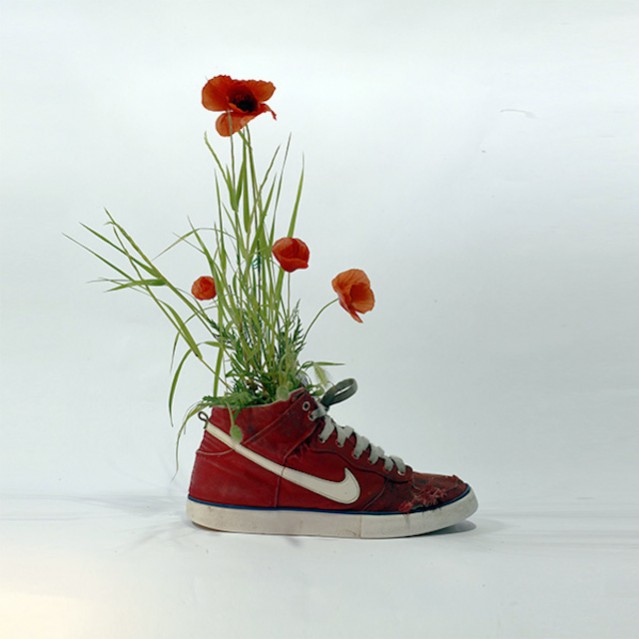 Flowers Growing In Nike Sneakers – Fubiz Media