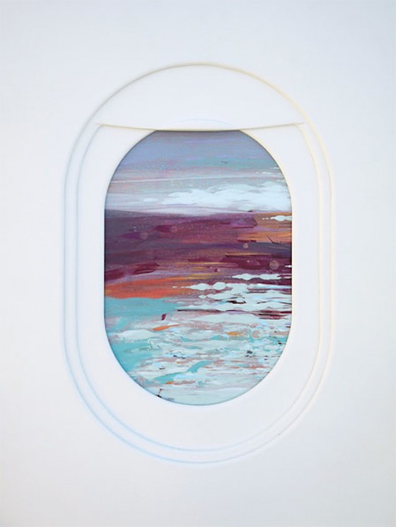 Views From A Plane’s Window Paintings – Fubiz Media