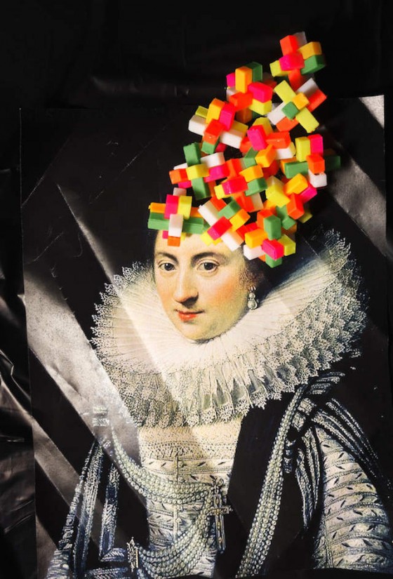 Classical Paintings Covered with Colorful Elements – Fubiz Media