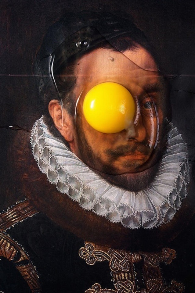 Classical Paintings Covered with Colorful Elements – Fubiz Media