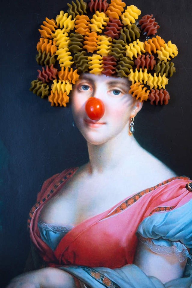 Classical Paintings Covered with Colorful Elements – Fubiz Media