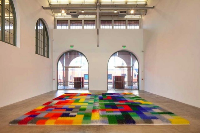 Color Field Floor Installation – Fubiz Media