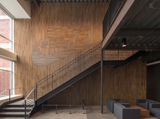 Nike Wood Feature Wall – Fubiz Media