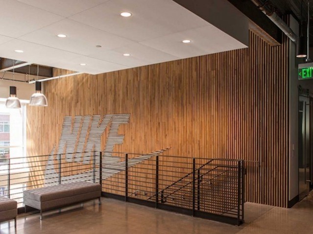Nike Wood Feature Wall – Fubiz Media