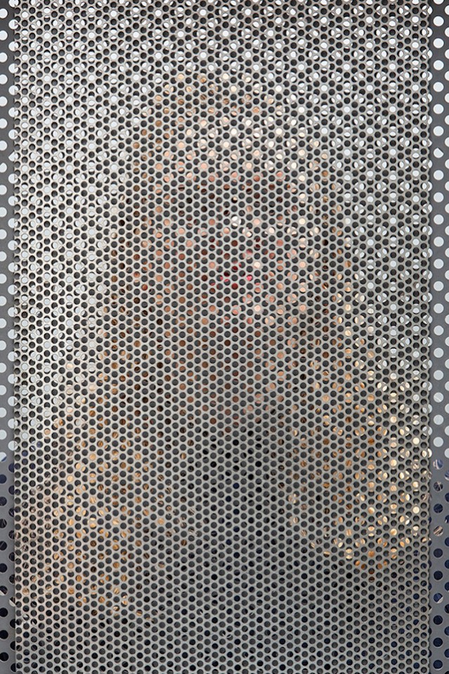 People Behind Perforated Screen – Fubiz Media