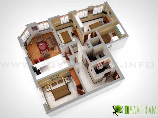3D Floor Plan Design & Interactive 3D Floor Plan – Fubiz Media