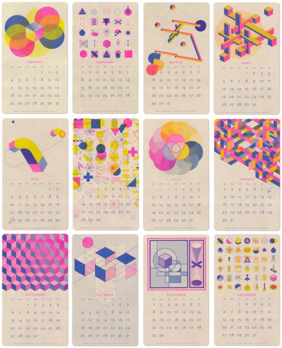 2015 Isometric Risograph Calendar – Fubiz Media