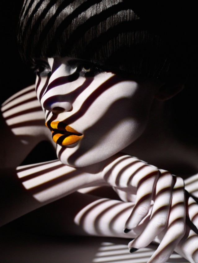 Stripes and Polka-Dots Projection Portraits – Fubiz Media
