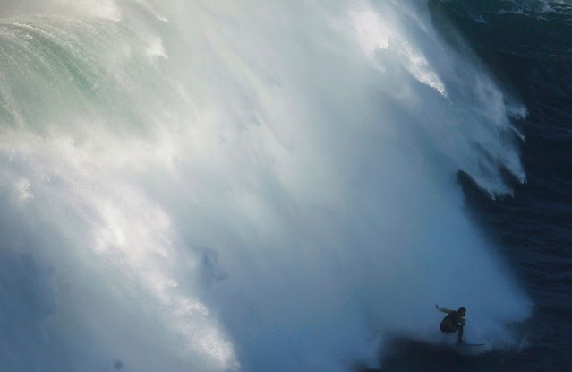 Surfing on Big Waves in Portugal – Fubiz Media