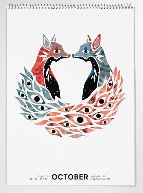 Graphic Calendar 2015 by Daniel Ramirez Perez – Fubiz Media