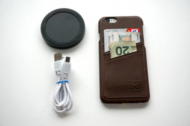 Leather HandiCase: Leather All-In-One Case with Qi Charger for iPhone 6 ...