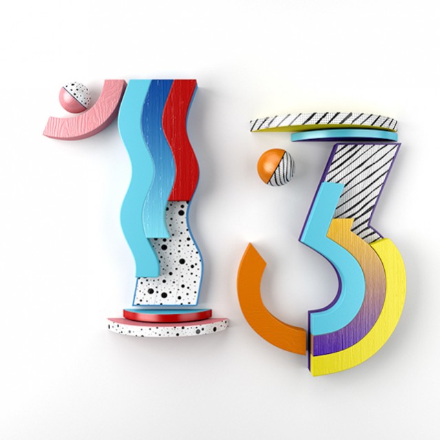 Numbers 3D Typography by Muokkaa – Fubiz Media