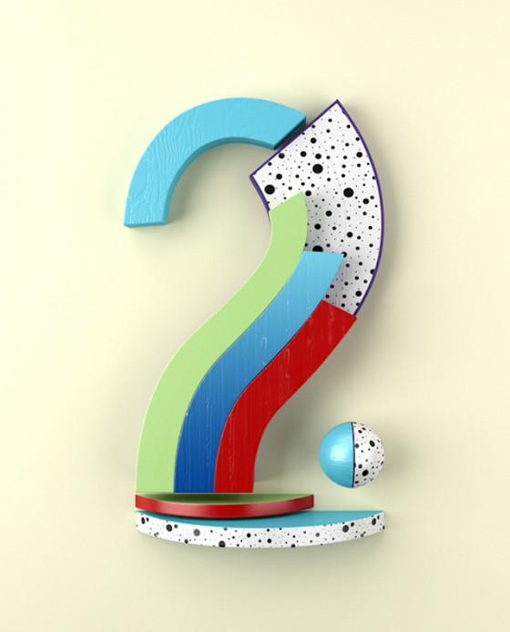 Numbers 3D Typography by Muokkaa – Fubiz Media