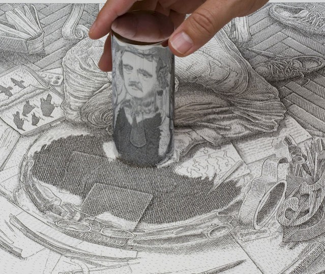 Anamorphic Work with Cylindrical Mirror – Fubiz Media