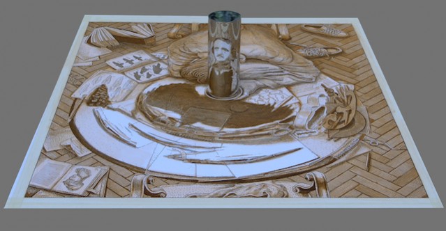 Anamorphic Work with Cylindrical Mirror – Fubiz Media