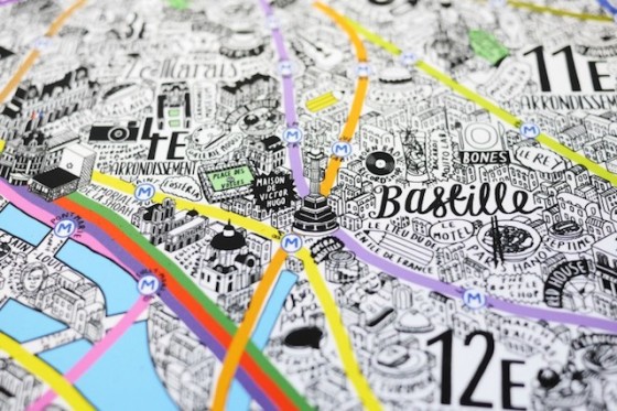 Paris Mapped in Style – Fubiz Media