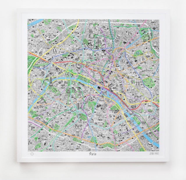 Paris Mapped in Style – Fubiz Media