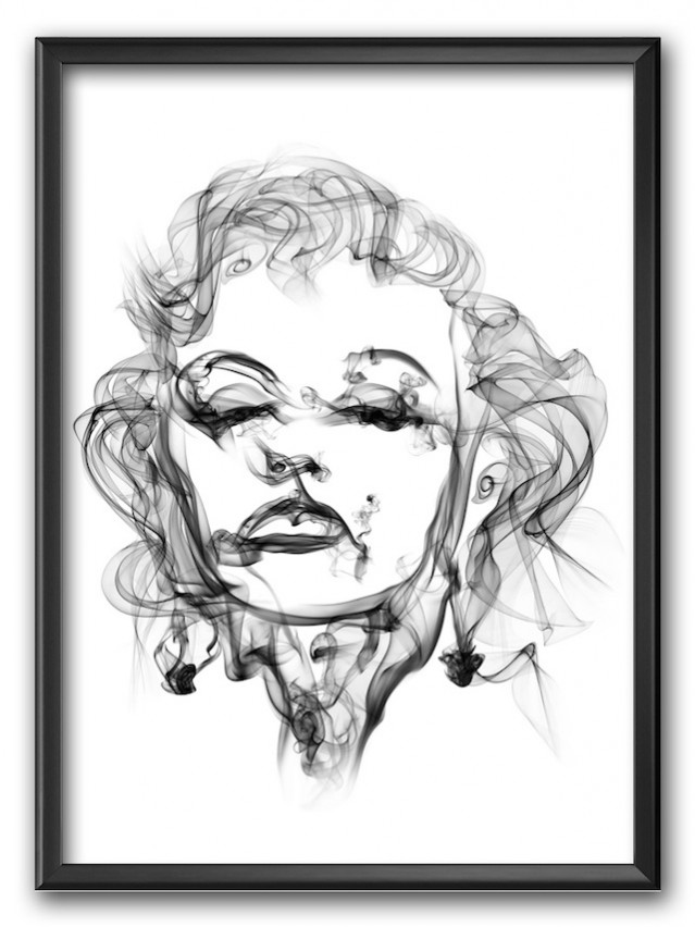 Smoke Portraits of Superheroes and Celebrities – Fubiz Media